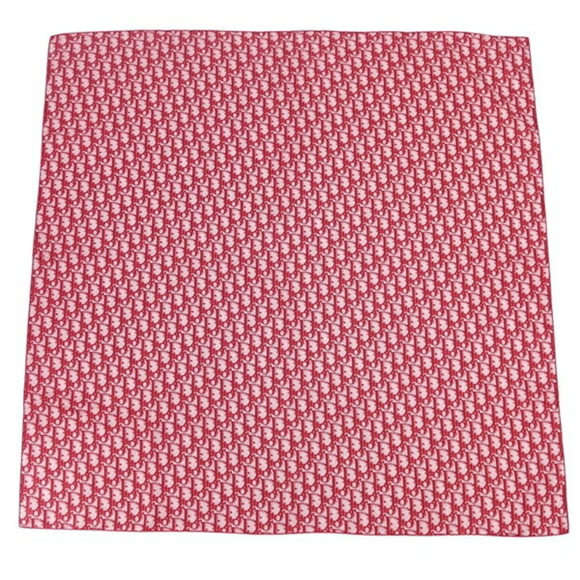 Dior | Accessories | Christian Dior Scarf Large Trotter Silk Womens Red ...